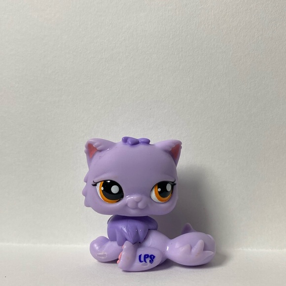 Toys | Littlest Pet Shop Purple Cat | Poshmark